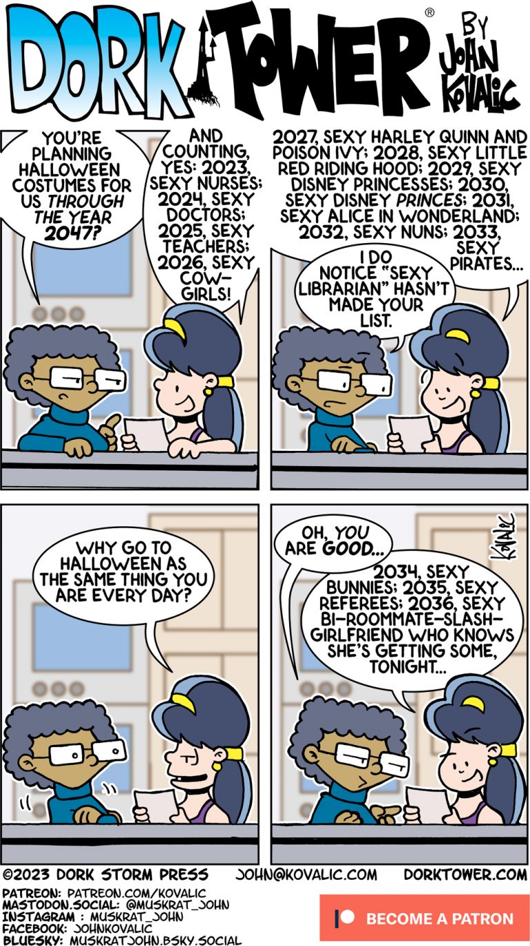 Sexy Cartoonist Maybe Dork Tower 25 10 23 Dork Tower
