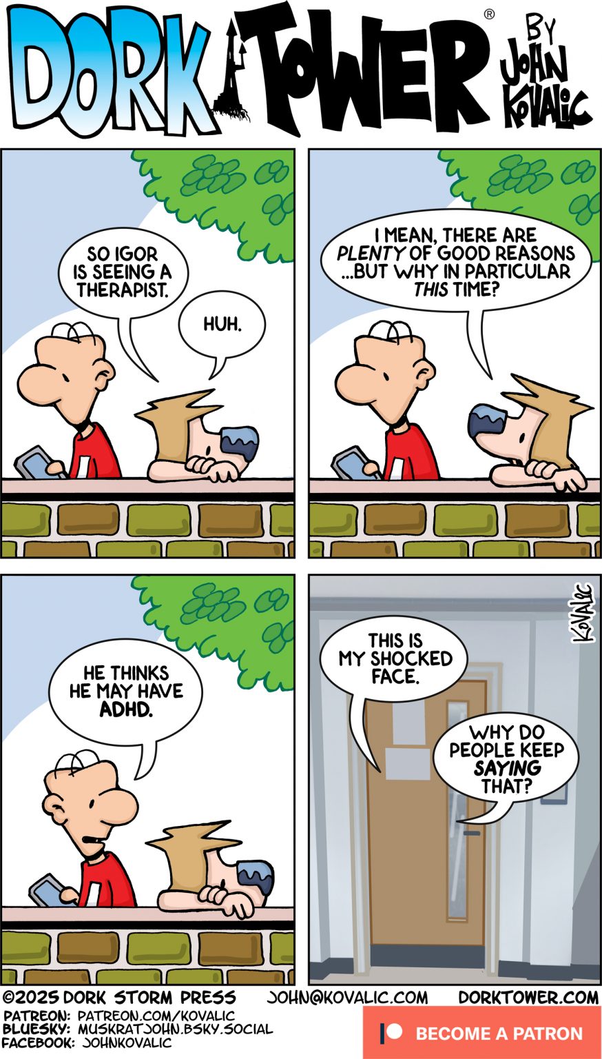 Shocked! I am Shocked! – DORK TOWER 16.06.25 – Dork Tower