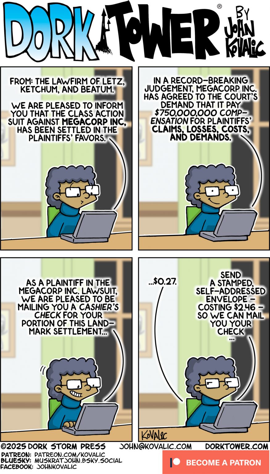 Cash Action – DORK TOWER 10.12.25 – Dork Tower